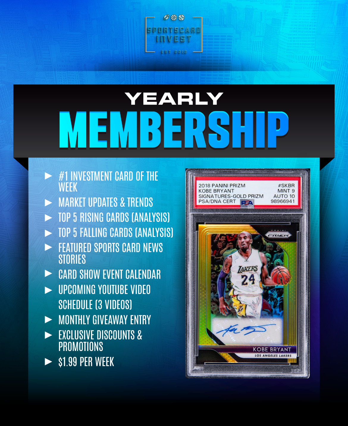 SCI Yearly Membership – Sports Card Invest